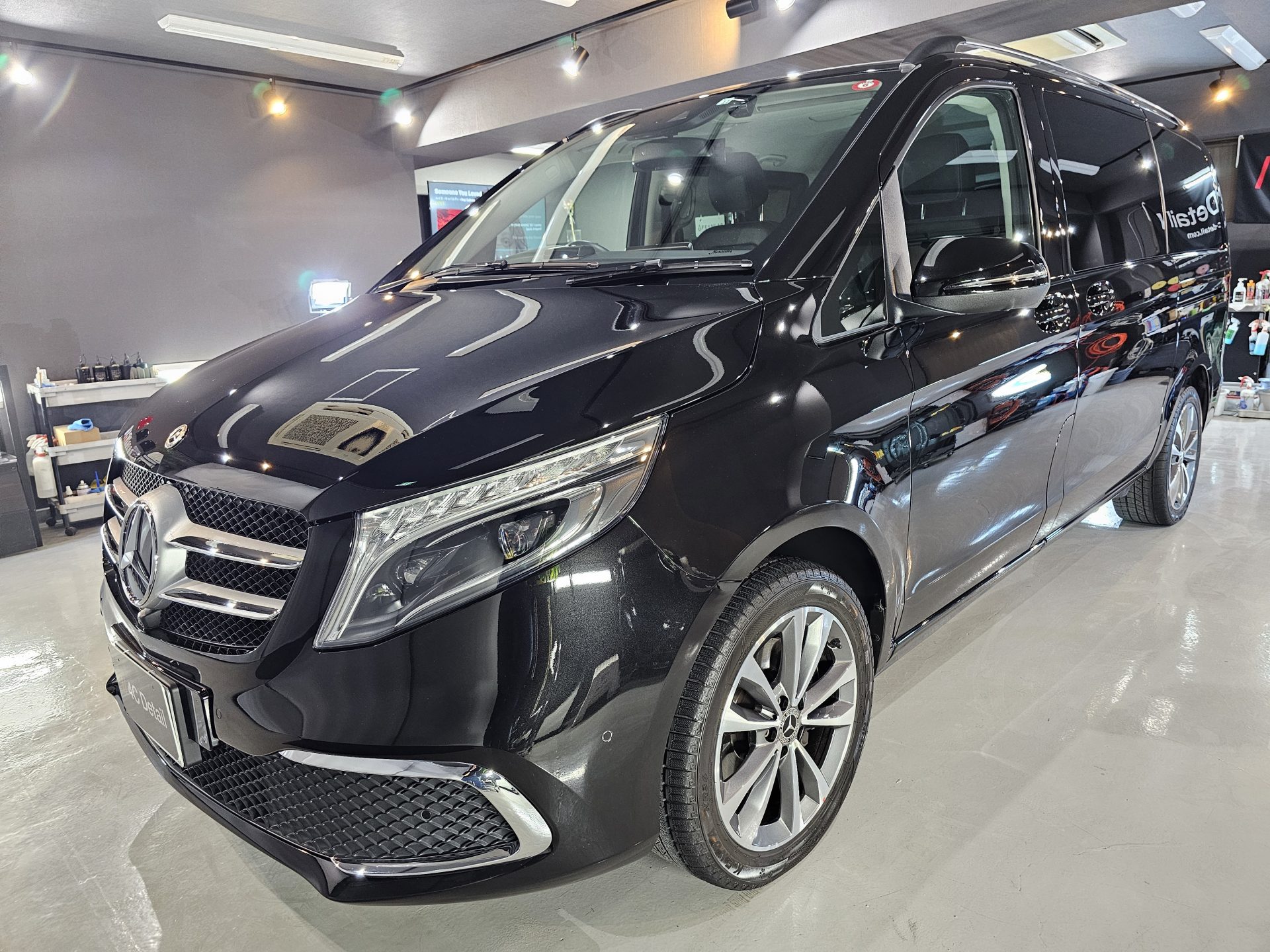 2023年式メルセデスベンツV200d 4Cプレミアムガラスコーティング・窓ガラス全面コーティング施工 横浜市磯子区 – 4C Detail ...