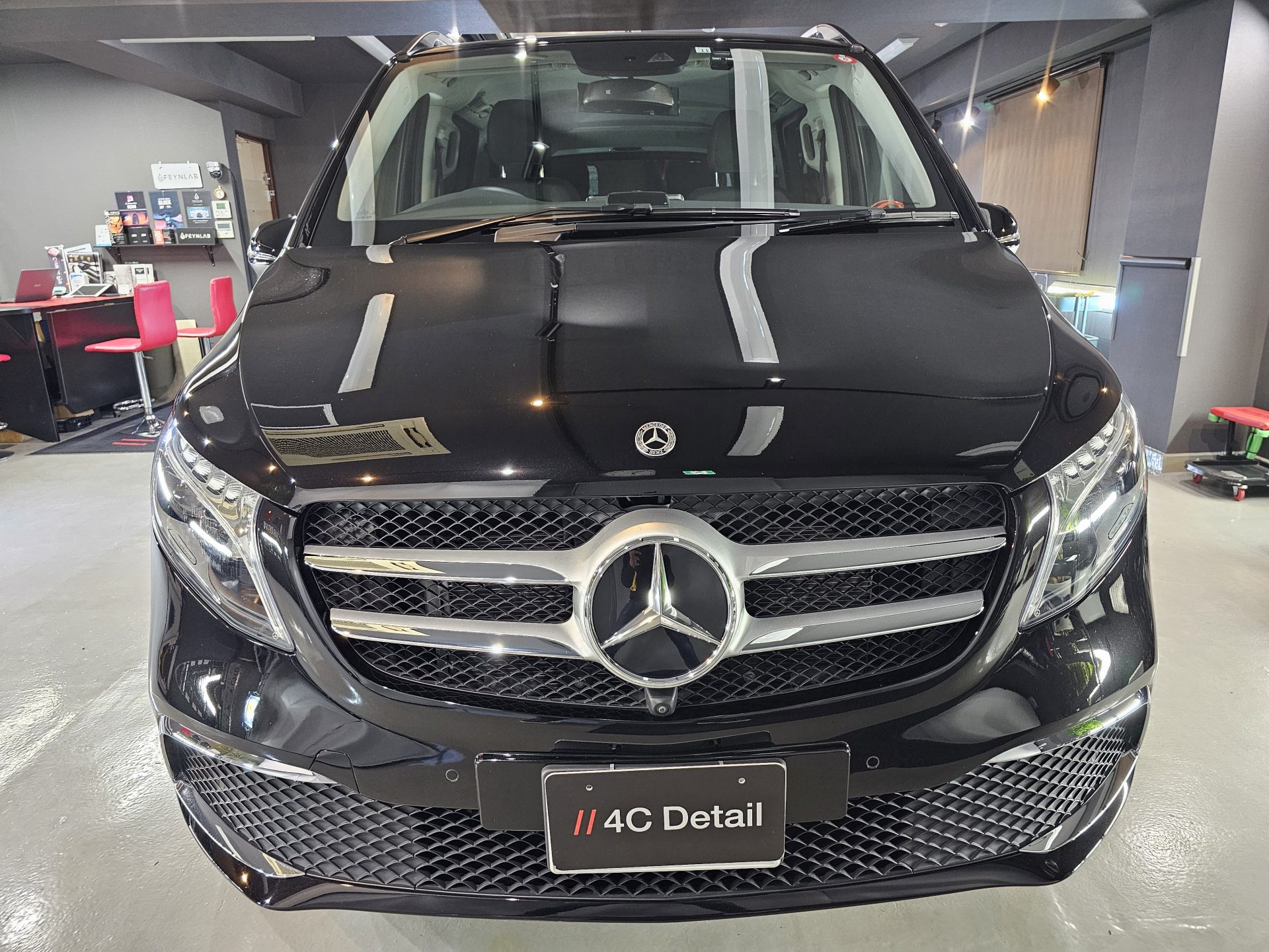 2023年式メルセデスベンツV200d 4Cプレミアムガラスコーティング・窓ガラス全面コーティング施工 横浜市磯子区 – 4C Detail ...